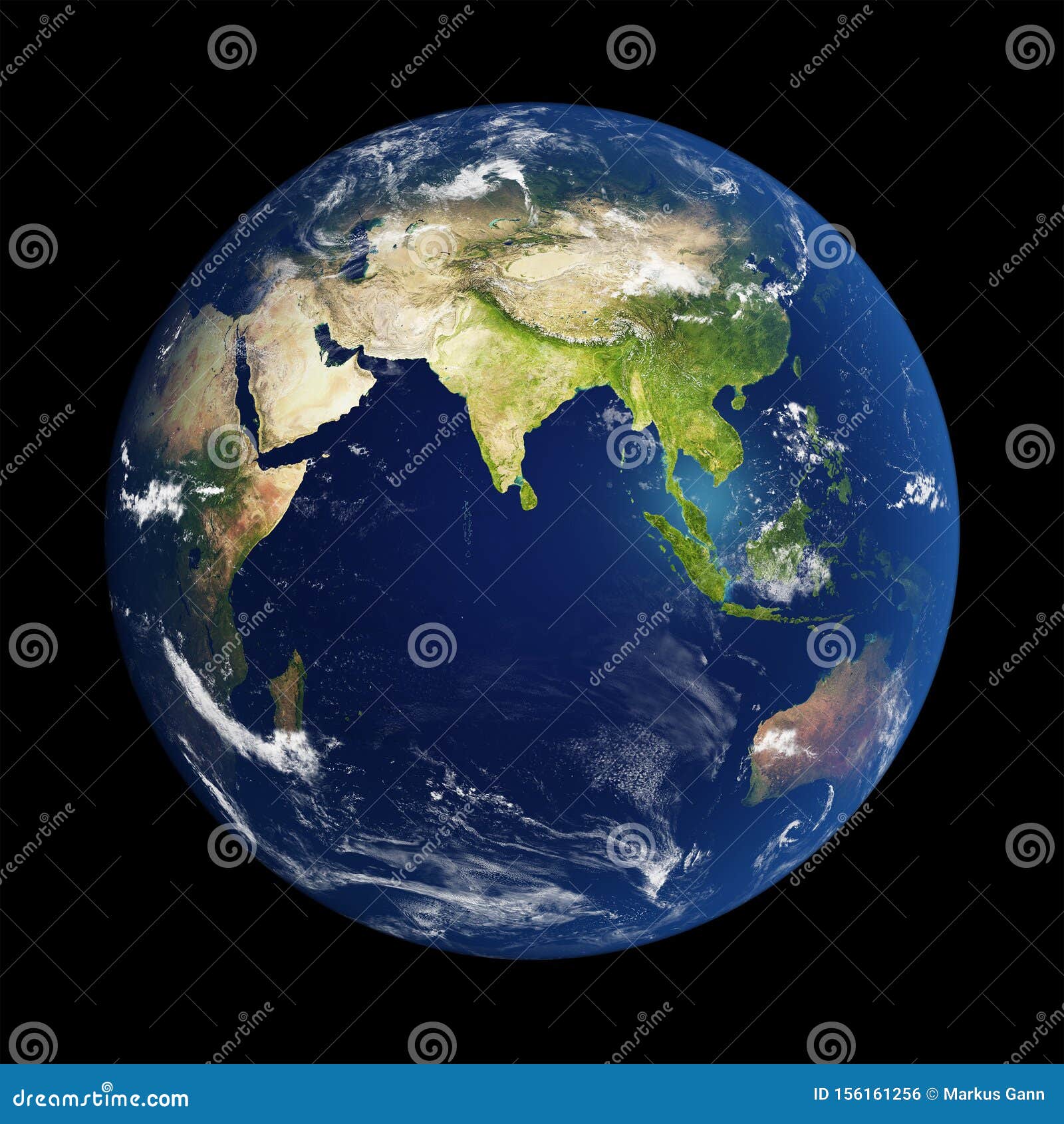 Planet Earth Done With NASA Textures Royalty-Free Illustration ...