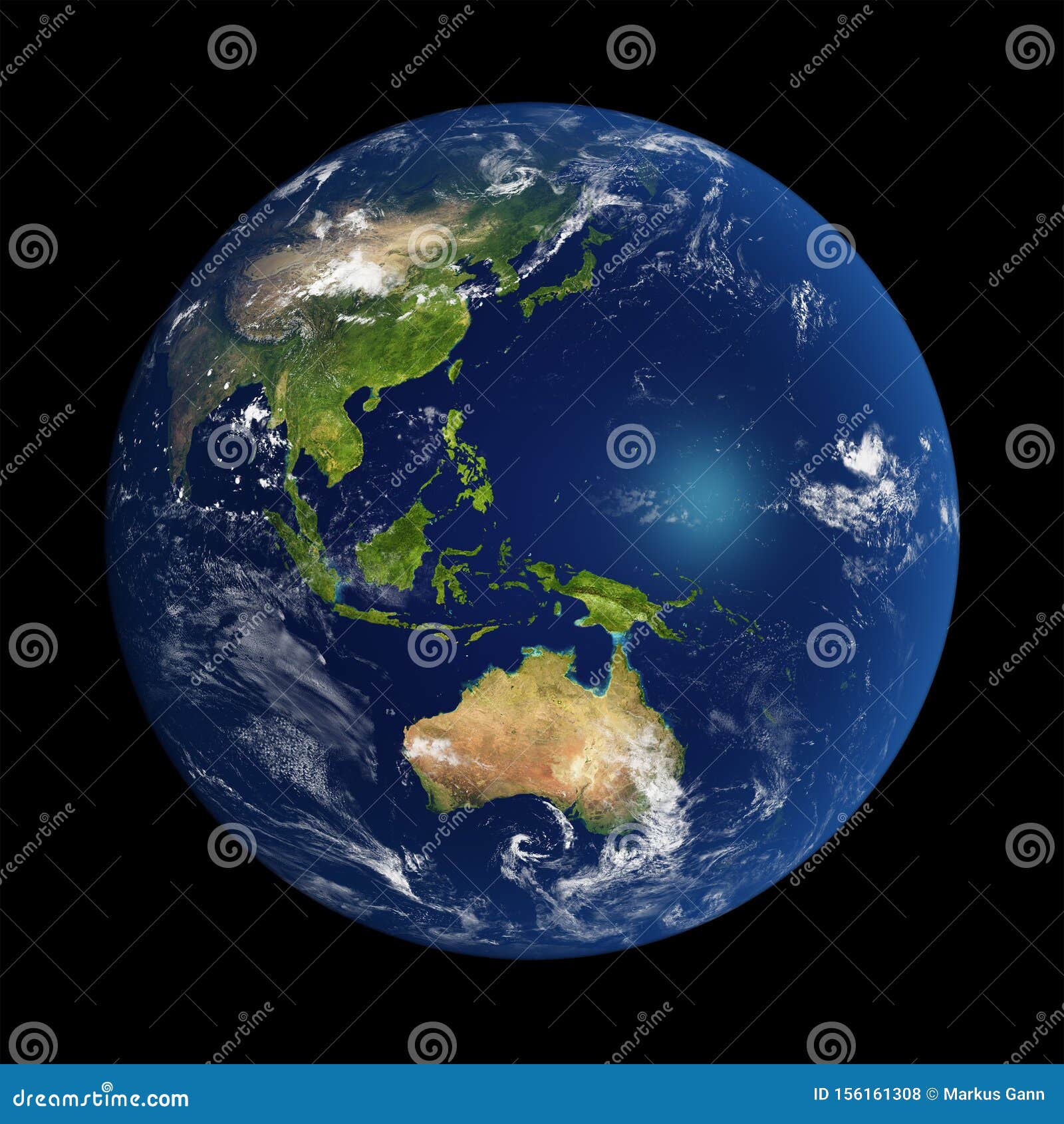 Planet Earth Done with NASA Textures Stock Illustration - Illustration ...