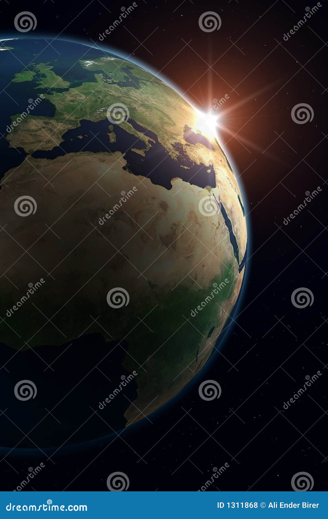 Planet Earth - Europe stock illustration. Illustration of lens - 1311868