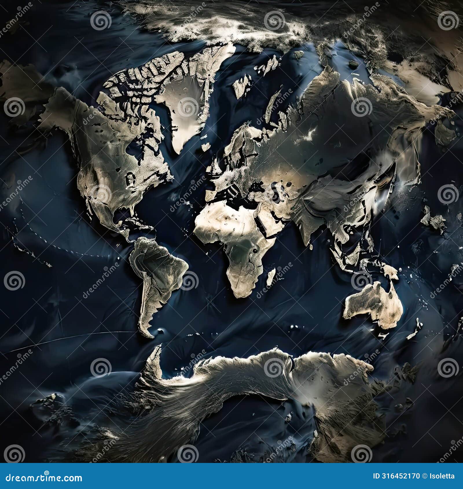 Planet Earth Fantasy Bright Illustration Stock Photo - Image of light ...
