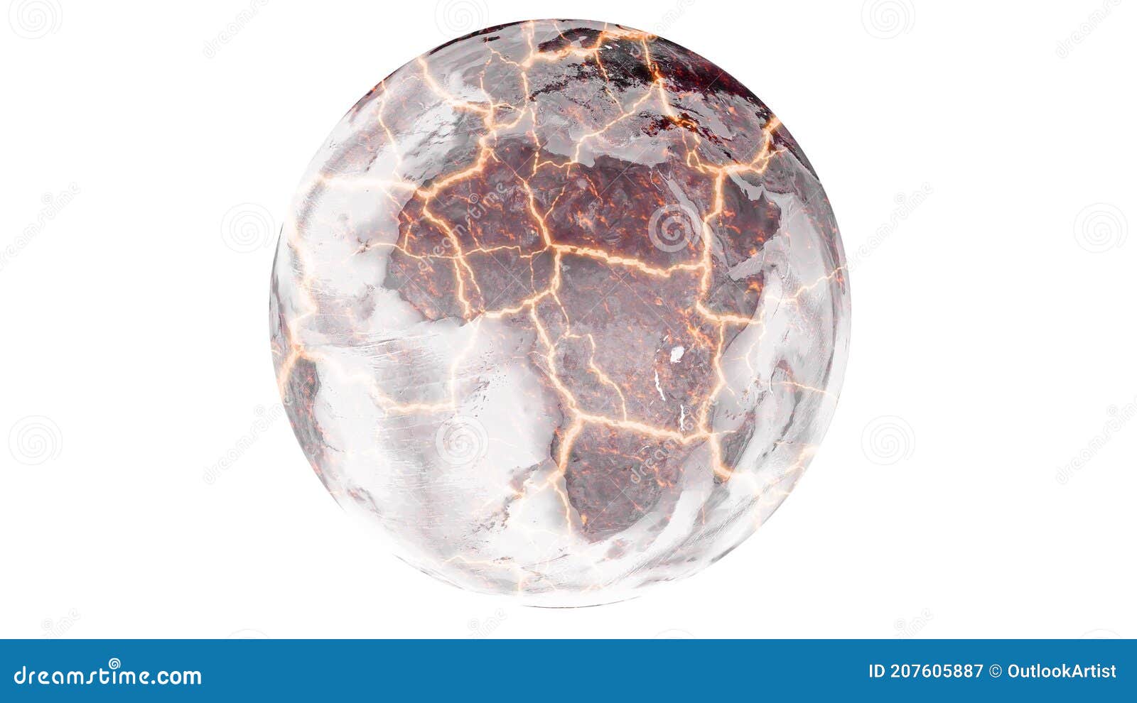 Planet Earth on Fire Illustration Globe on Fire Global Warming Stock ...