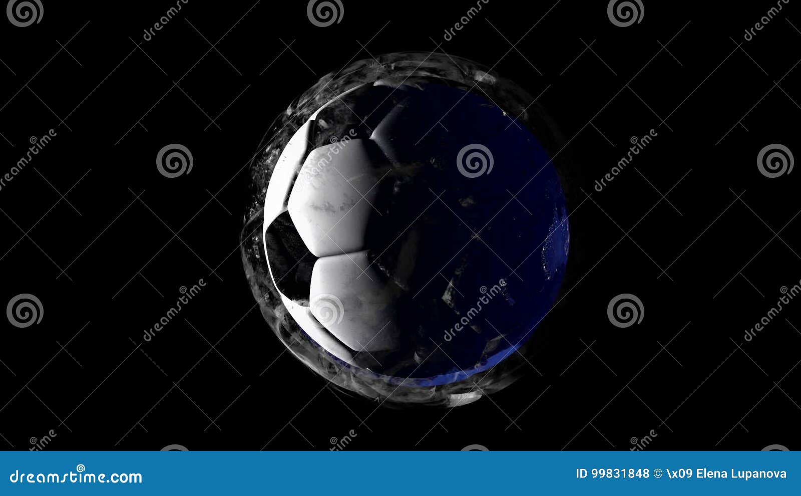 Planet Earth in the Form of a Ball in Space, Maps and Textures Provided ...