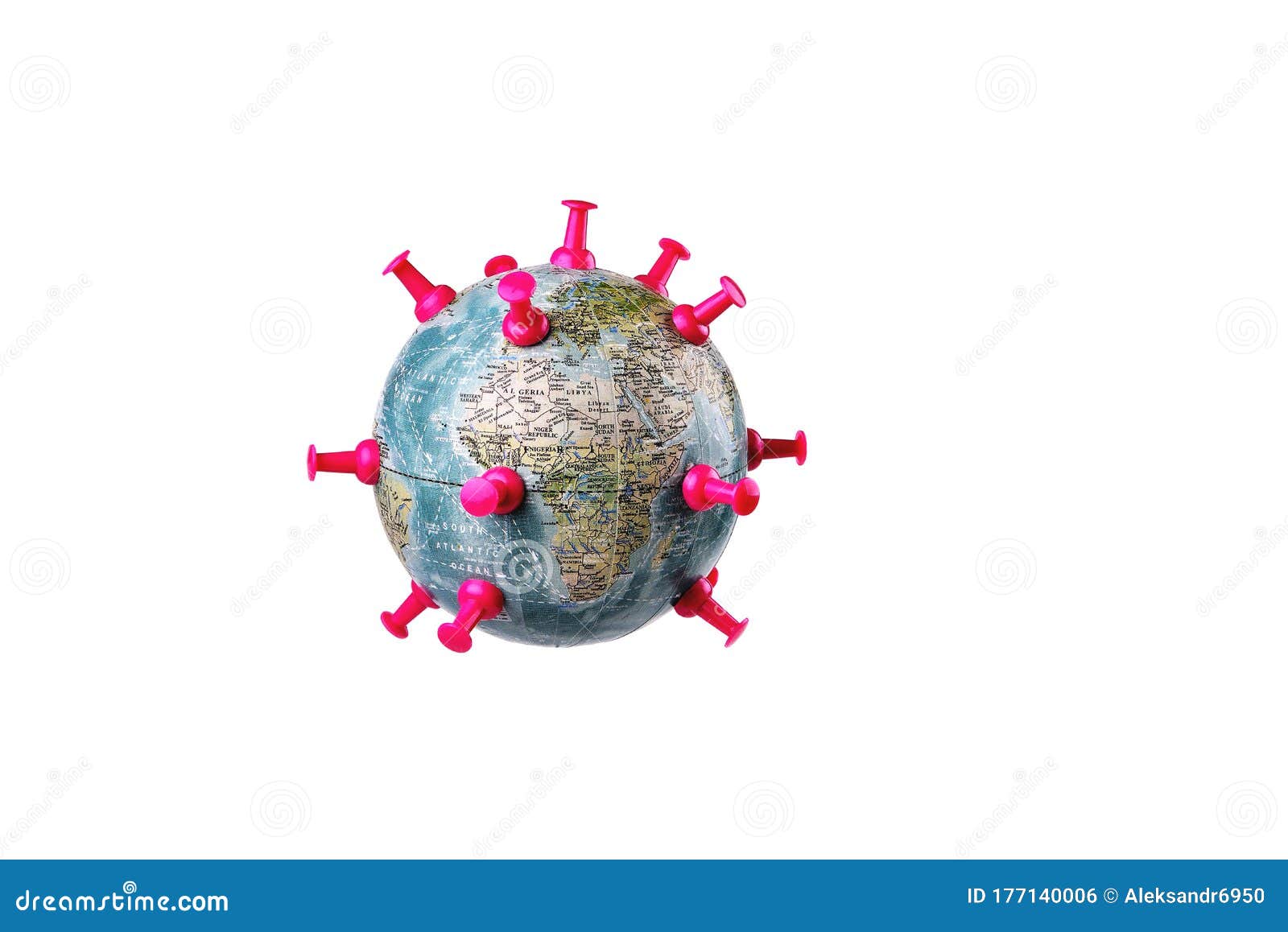 Planet Earth in the Form of a Virus, Blank for Creativity White ...