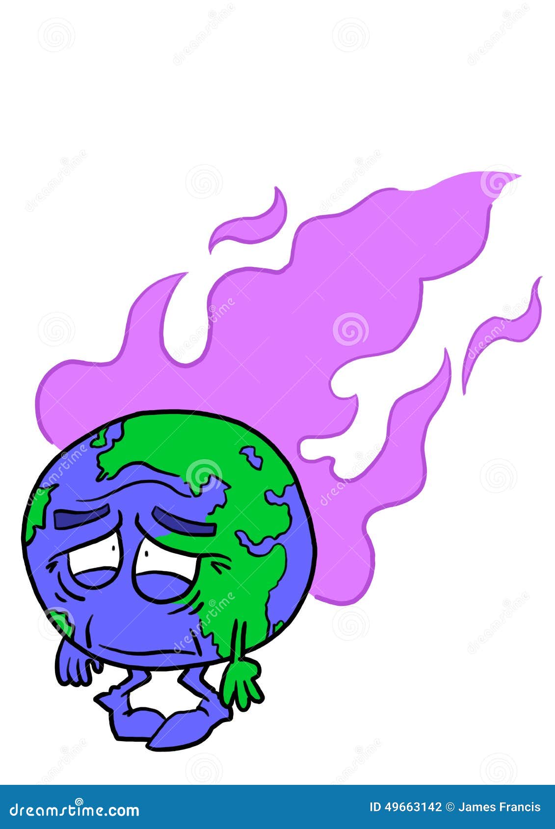 Planet Earth With Fumes Stock Photography | CartoonDealer.com #49663142