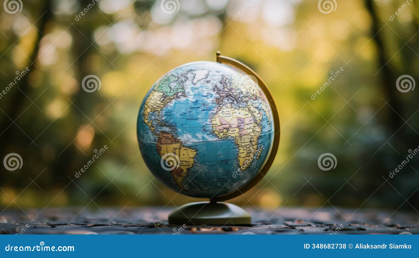 3D Globe Showing Earth With Continents, Isolated On White Background ...