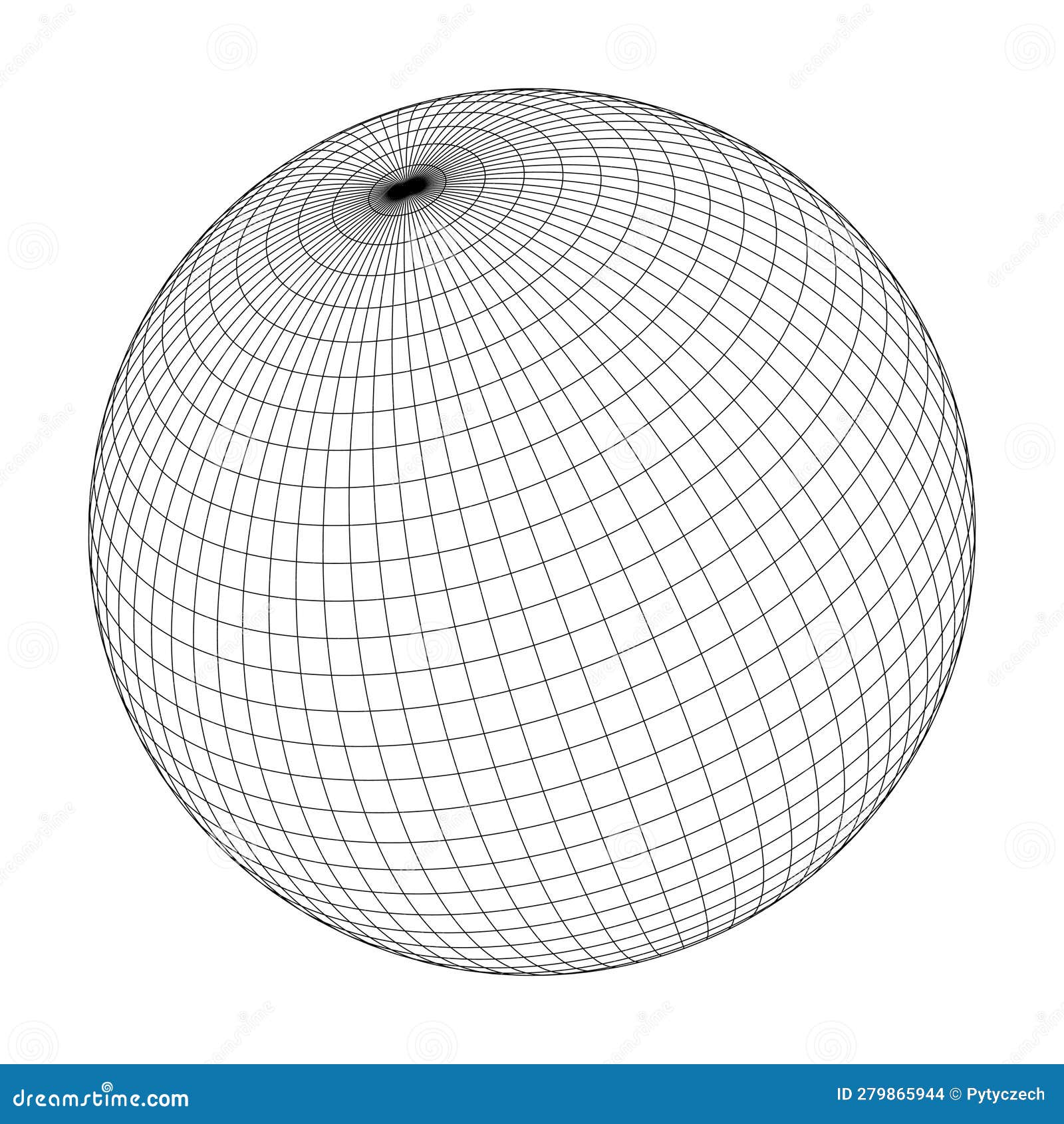 Planet Earth Globe Thin Line Grid Stock Vector - Illustration of ...