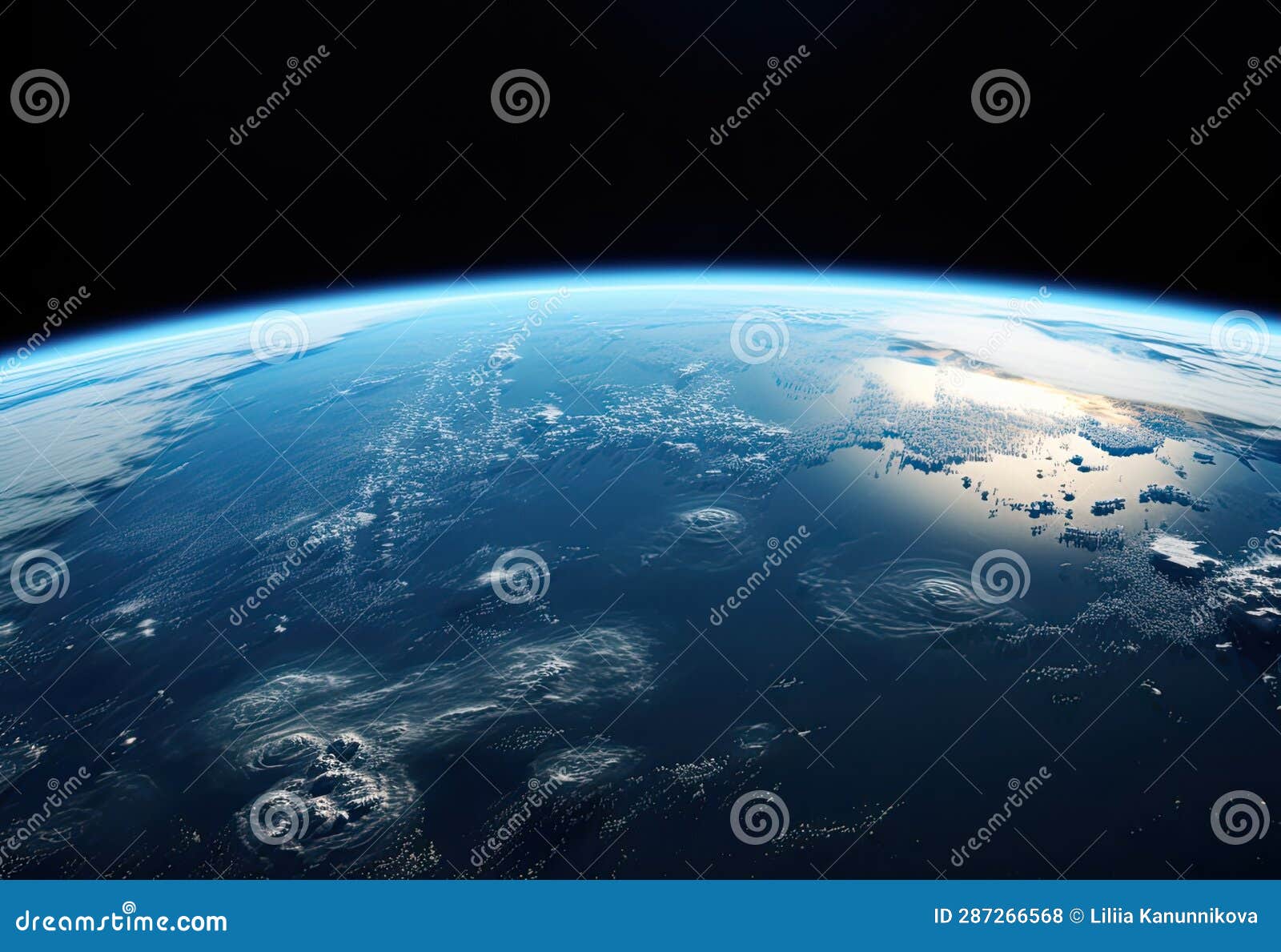 Planet Earth Globe View from Space Showing Realistic Earth Surface and ...