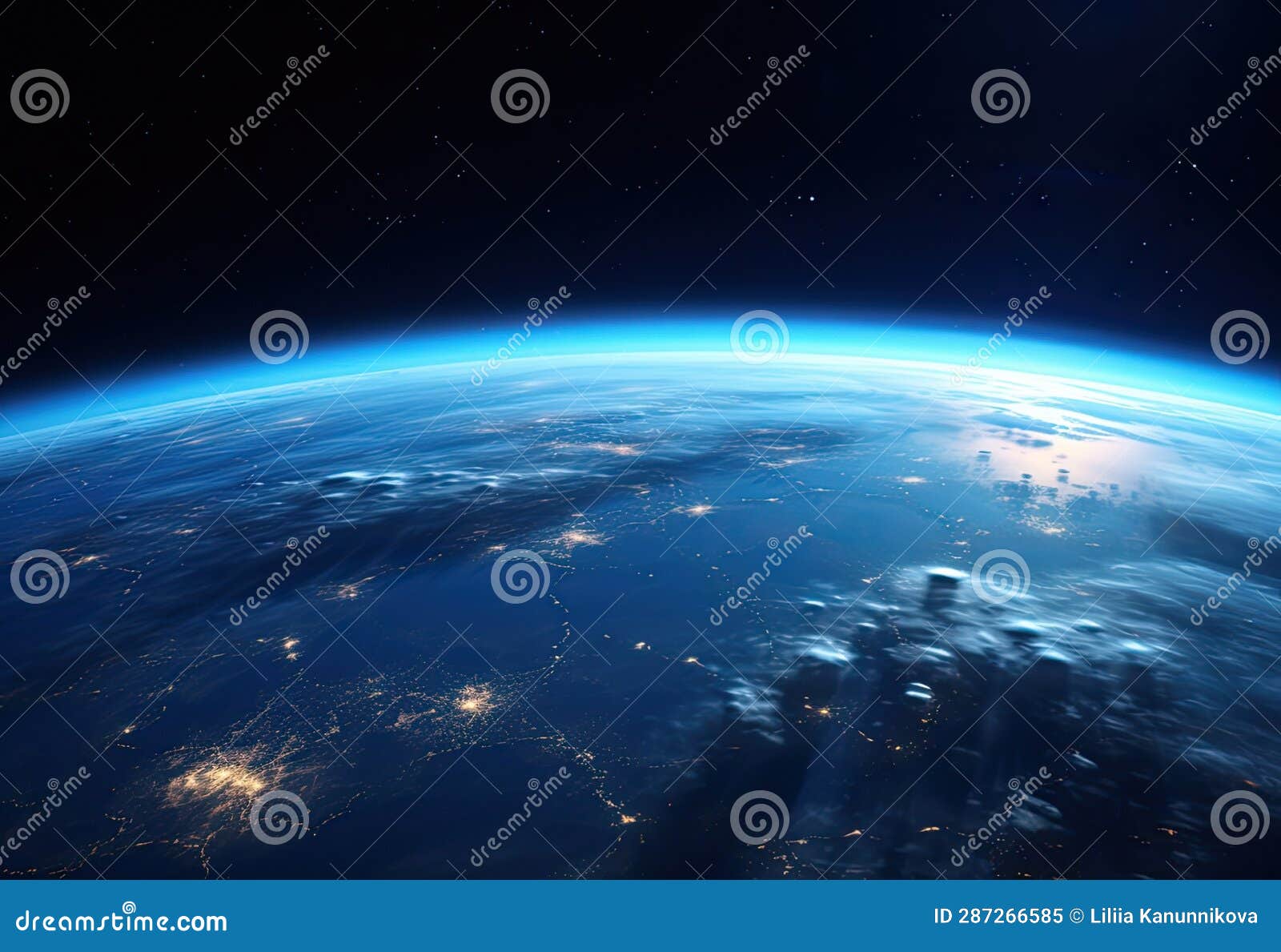 Planet Earth Globe View from Space Showing Realistic Earth Surface and ...