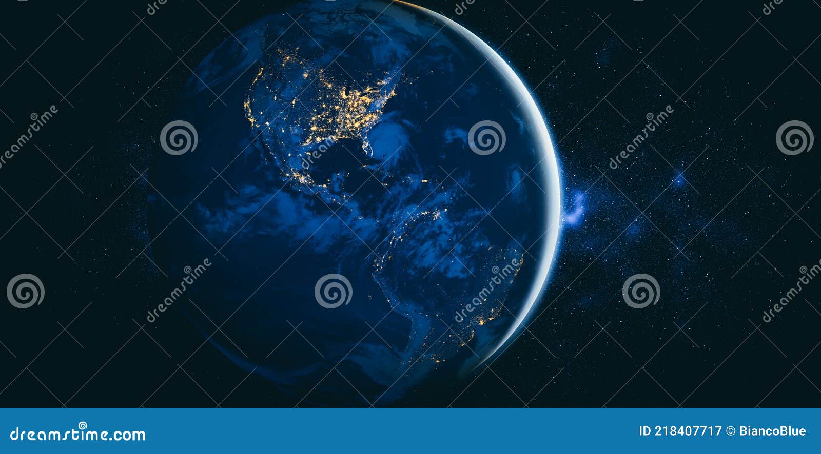 Planet Earth Globe View from Space Showing Realistic Earth Surface and ...
