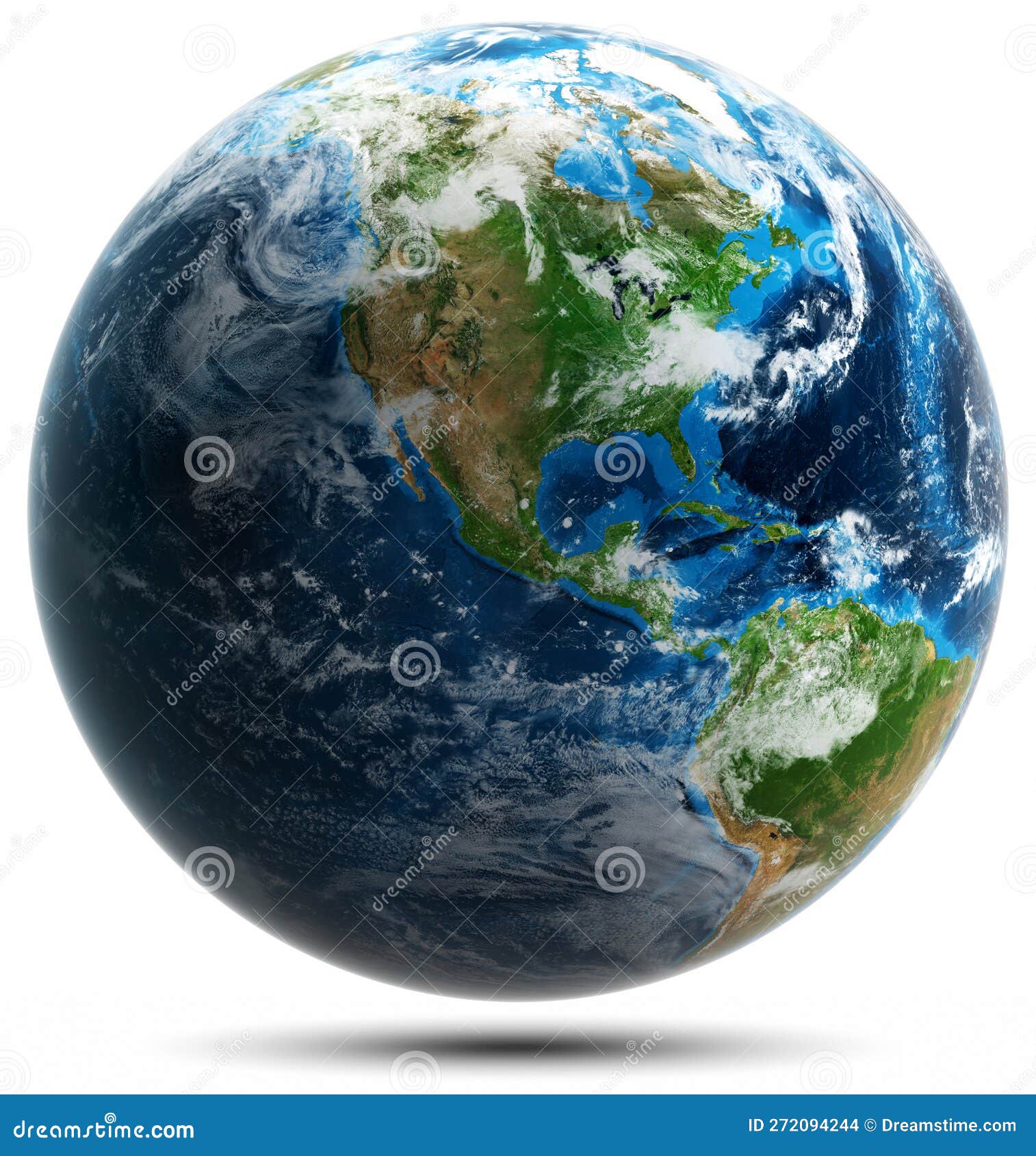 Planet Earth Globe World Map Isolated Stock Illustration - Illustration ...