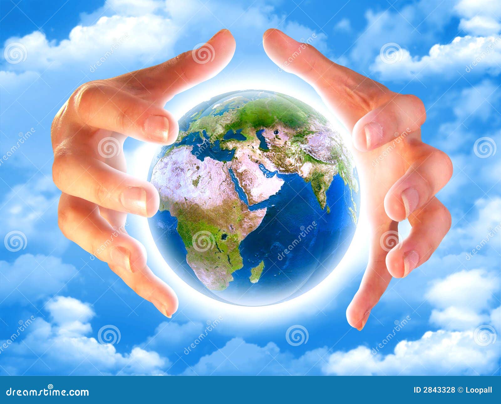 Planet Earth In The Hands Royalty Free Stock Photos - Image: 2843328