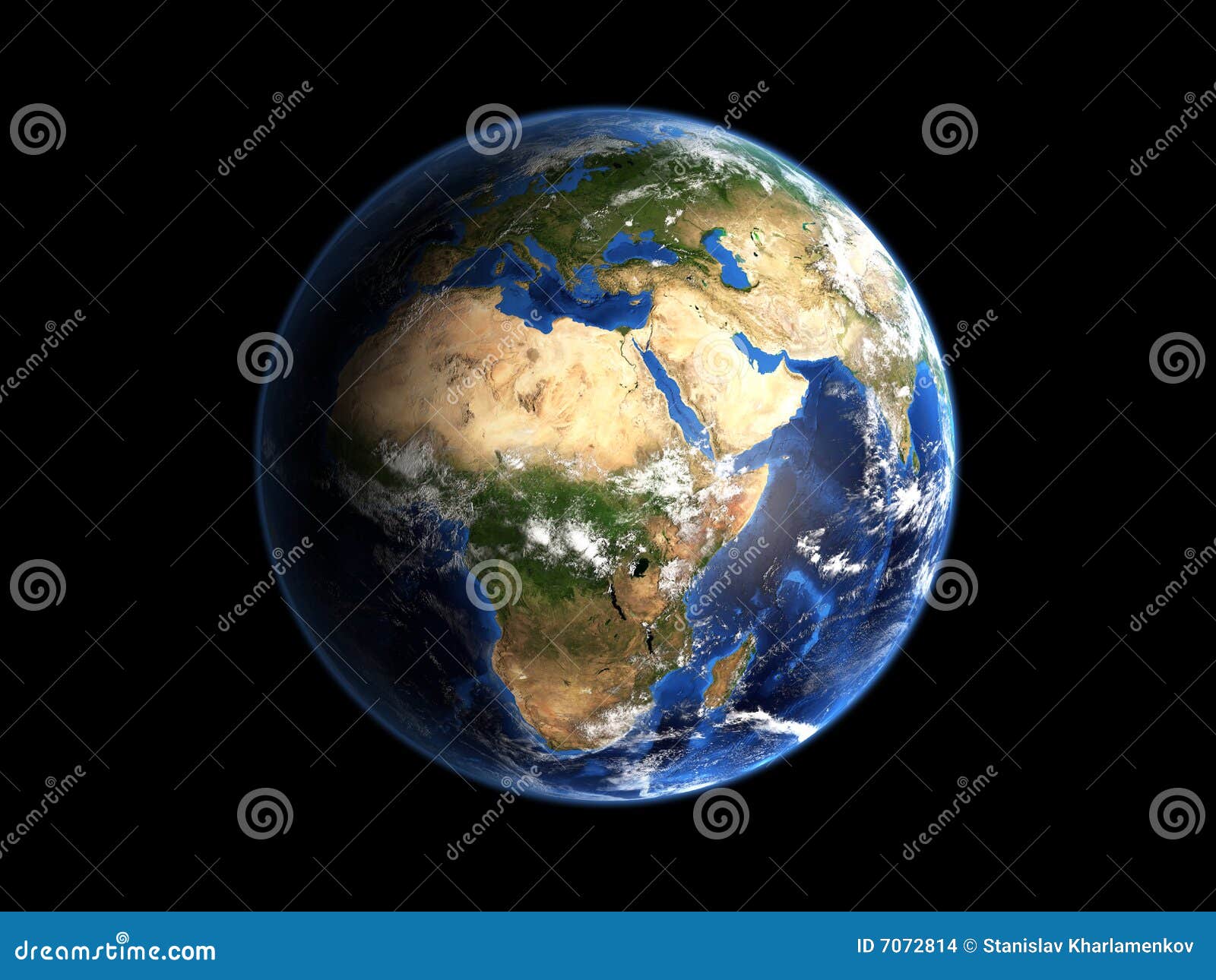 Planet Earth Hi-Res stock illustration. Illustration of cloud - 7072814