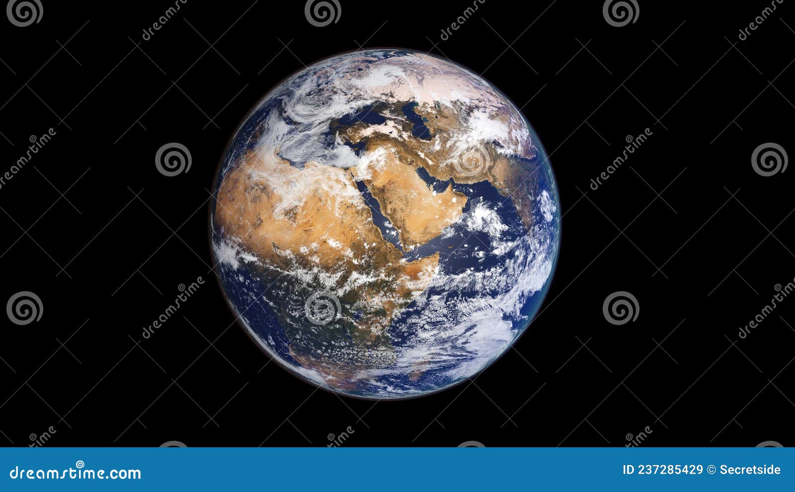 Planet Earth High Definition - 3D Render Stock Illustration ...