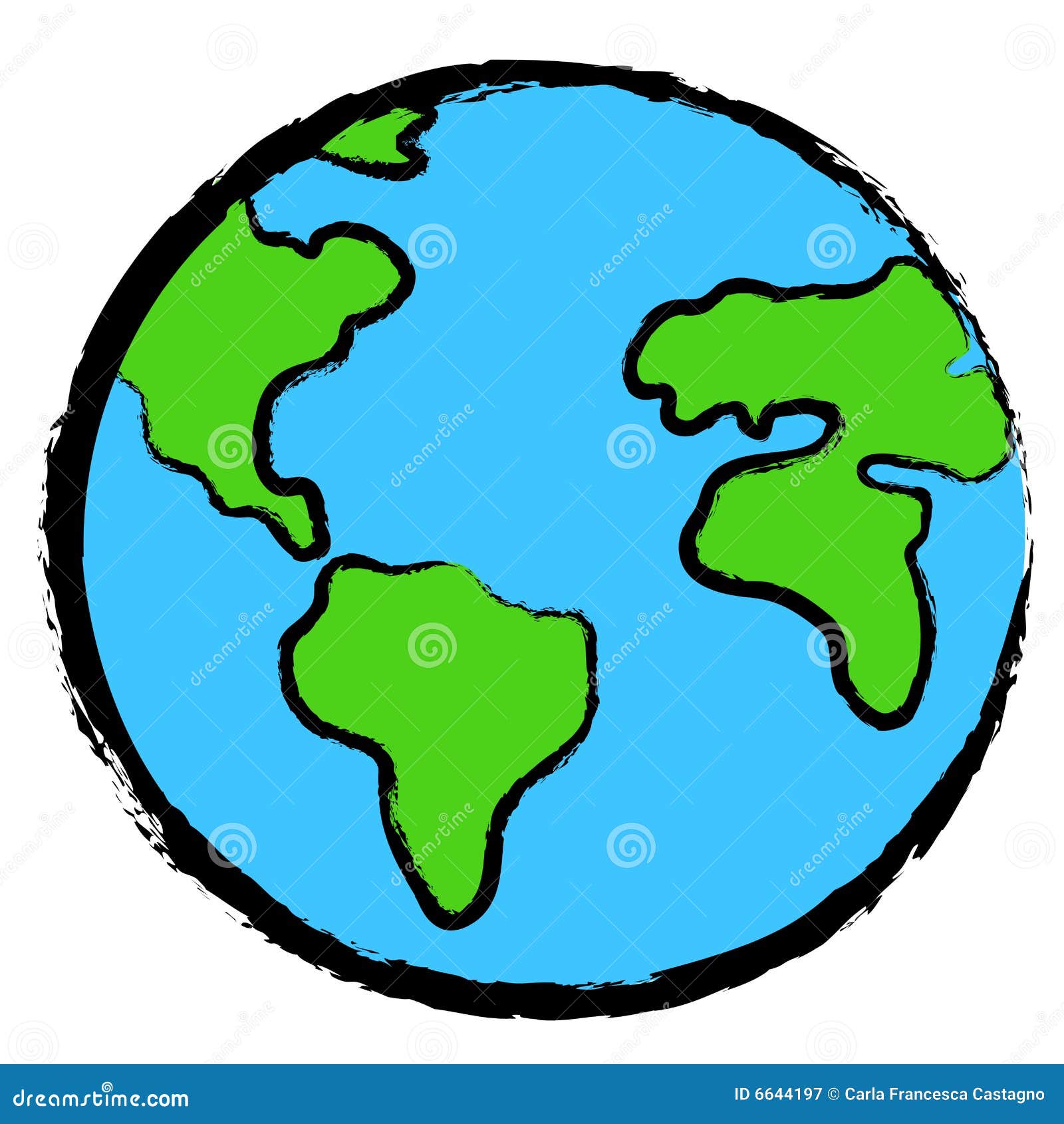 Planet earth icon stock vector. Illustration of world - 6644197