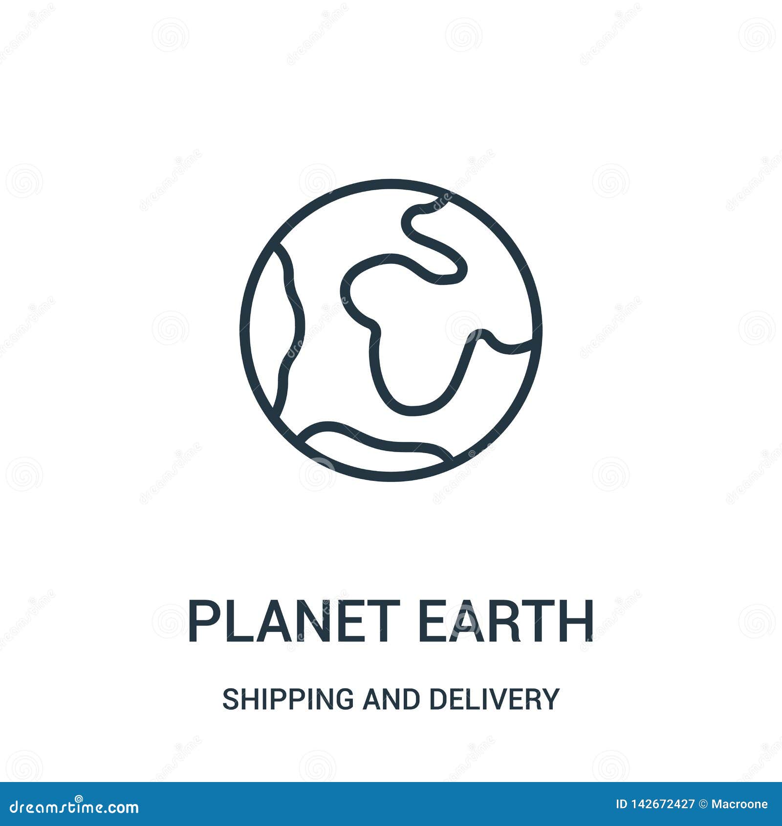 Planet Earth Icon Vector from Shipping and Delivery Collection. Thin ... Planet Earth Icon Vector from Shipping and Delivery Collection. Thin ...