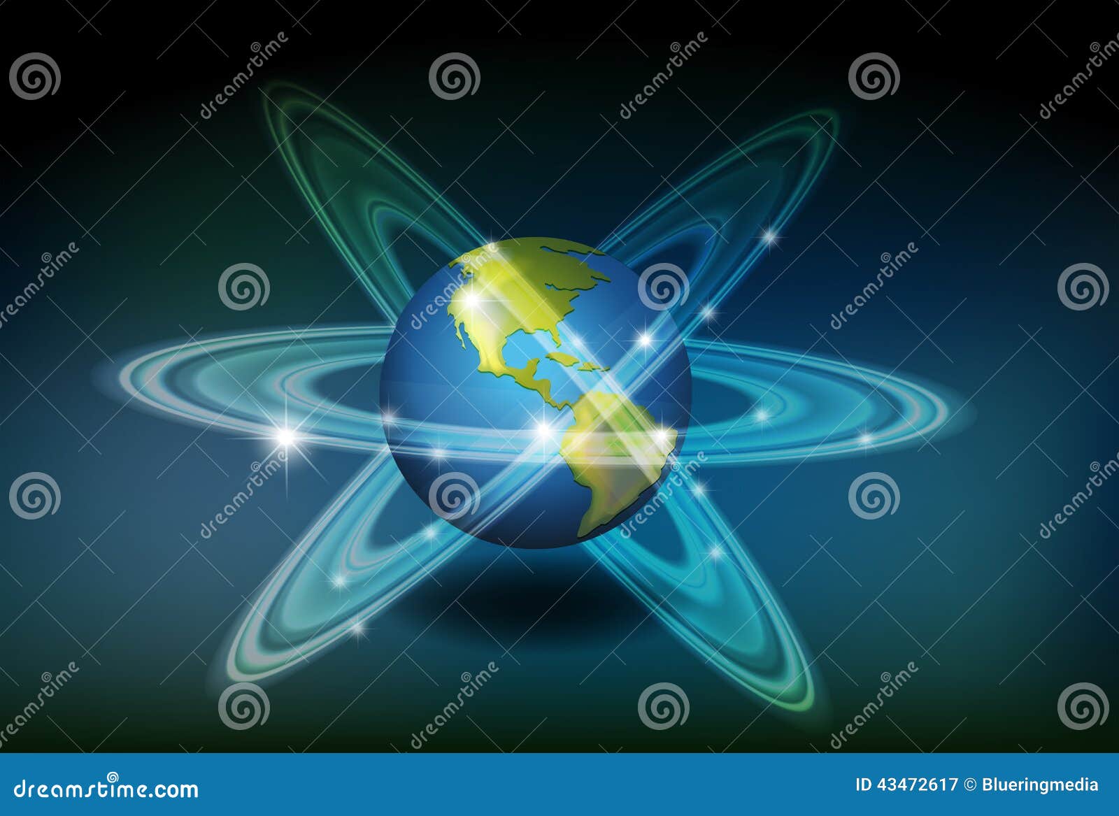 A planet Earth stock vector. Illustration of celestial - 43472617