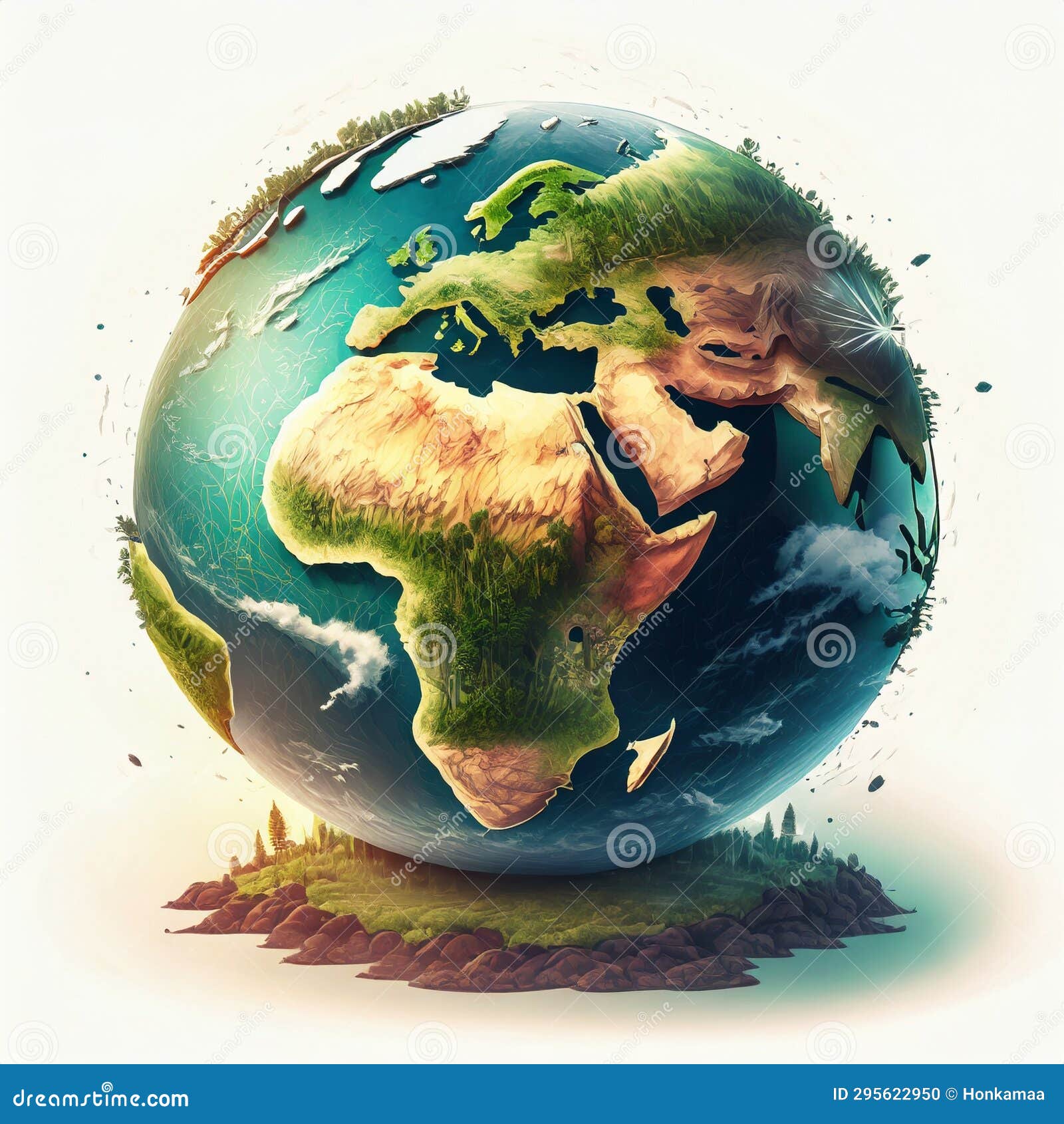 Planet earth illustration stock illustration. Illustration of editable ...