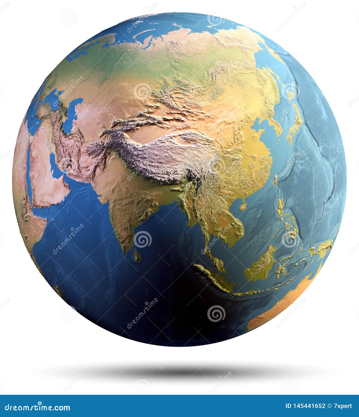 Planet Earth isolated stock illustration. Illustration of summer ...