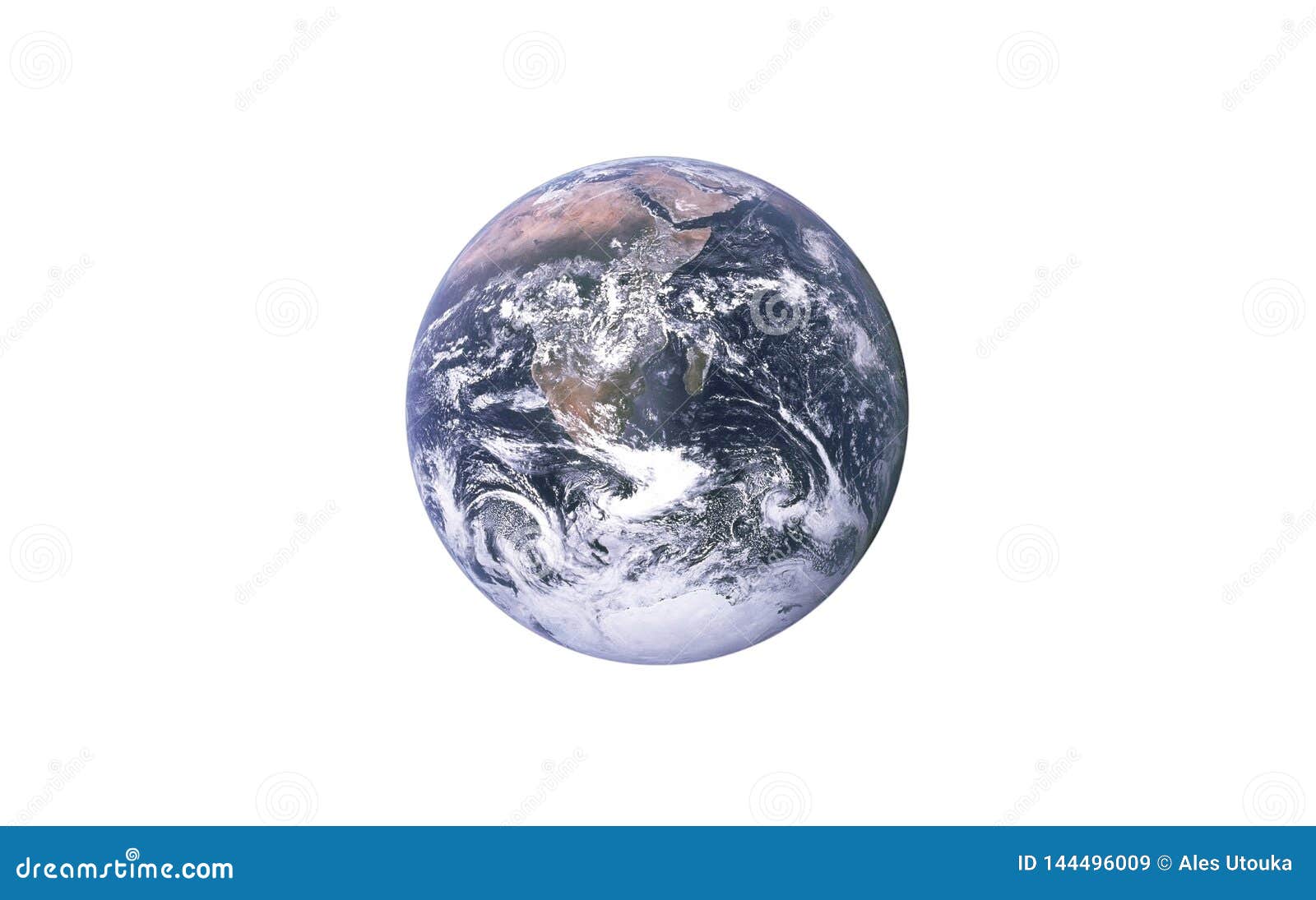 Planet Earth on an Isolated White Background. Element for Designers ...