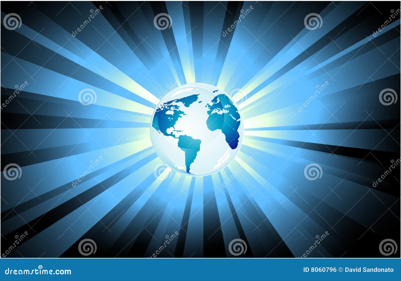 Planet Earth Light Background Stock Vector - Illustration of shiny ...