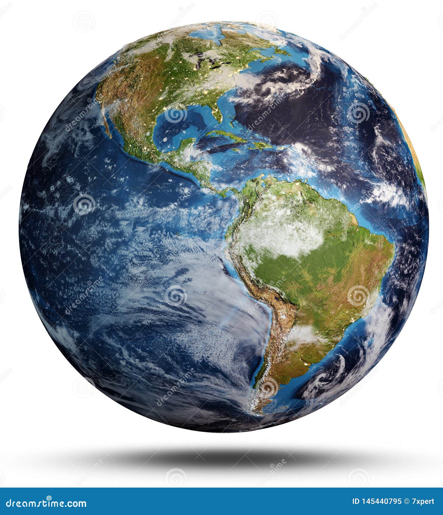 Planet Earth Map. 3d Rendering Stock Illustration - Illustration of ...