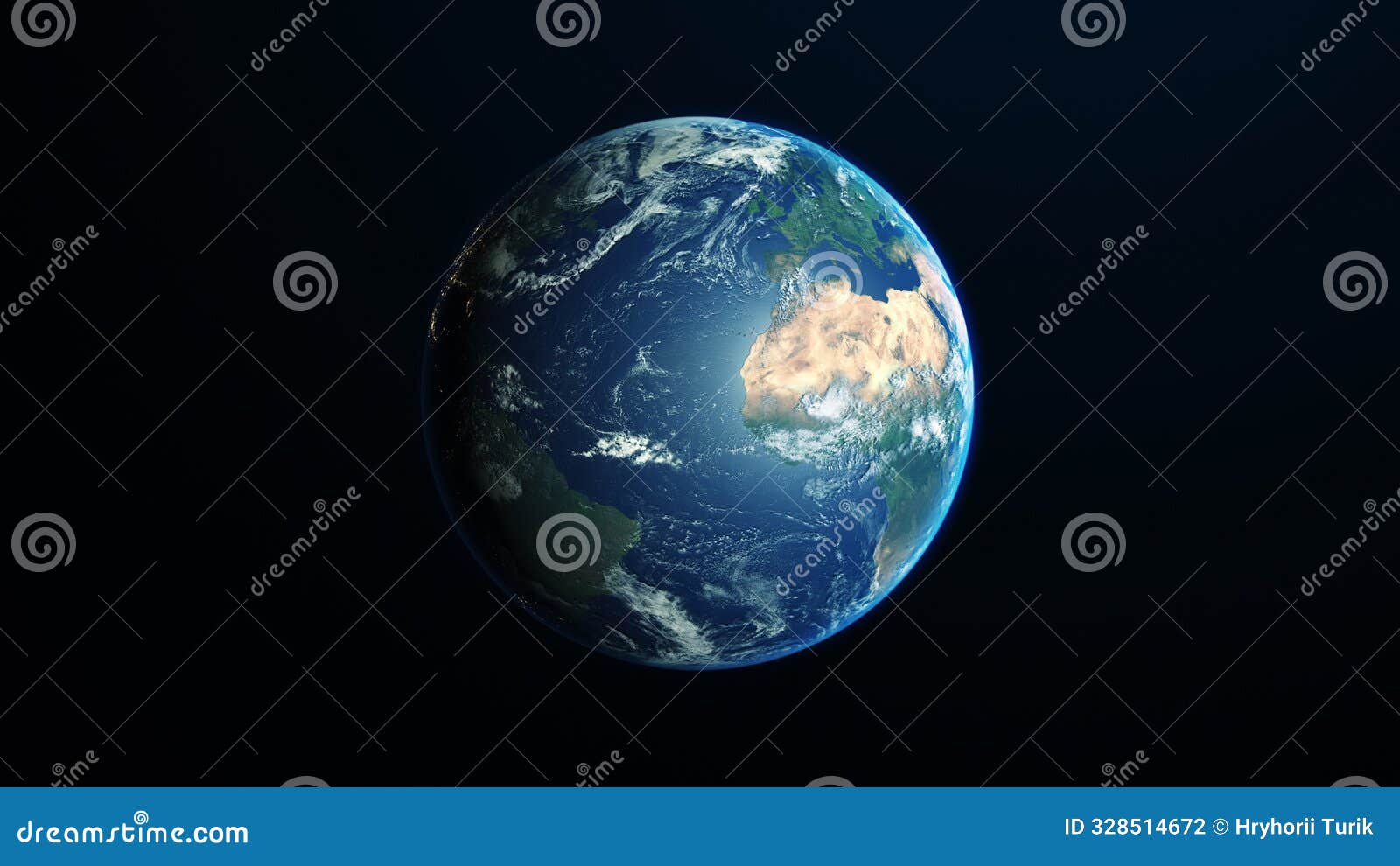 Detailed Satellite Image Of Earth, Highlighting Continents, Oceans, And ...