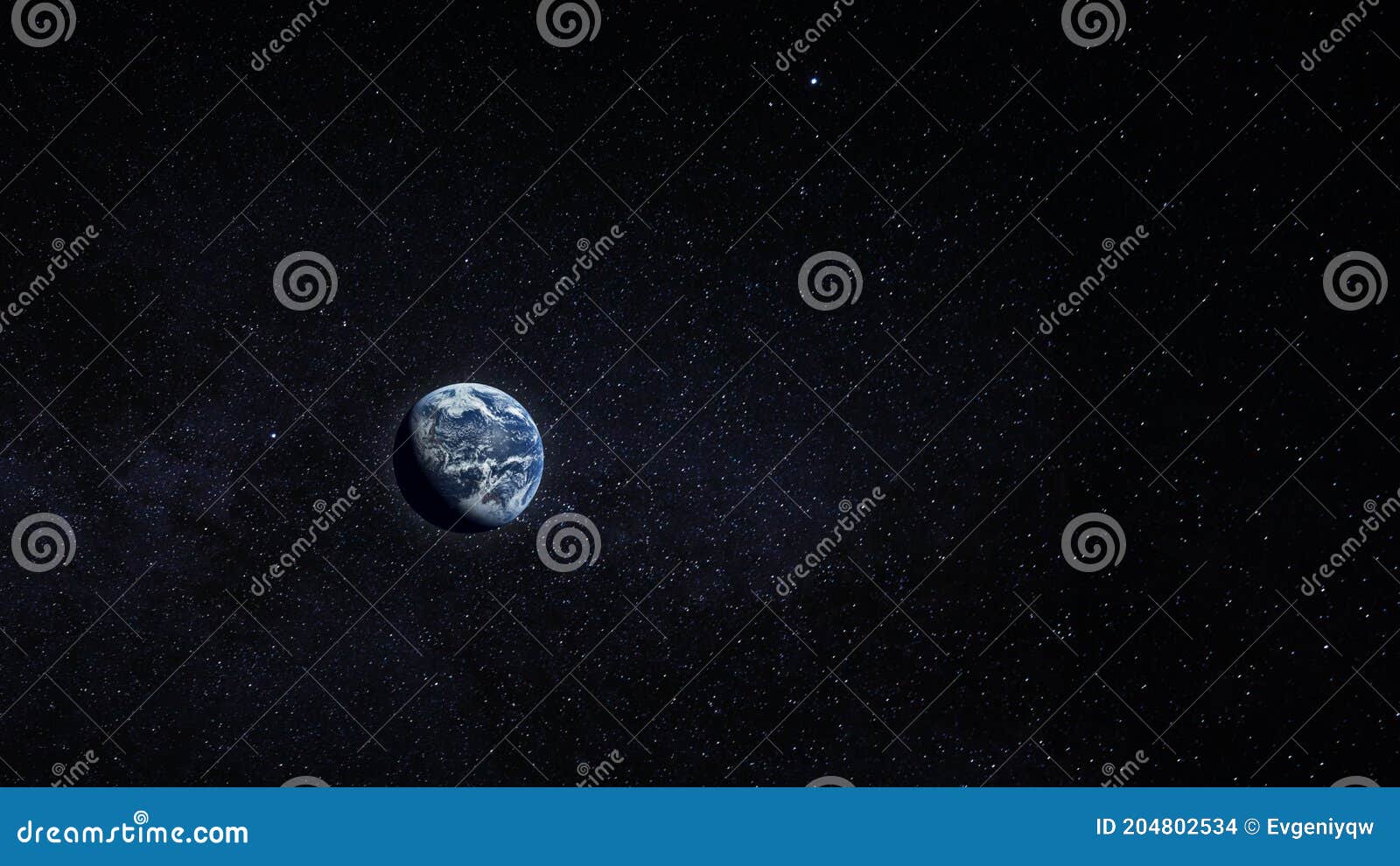 Planet Earth in Outer Space. Earth View from Space Stock Photo - Image ...