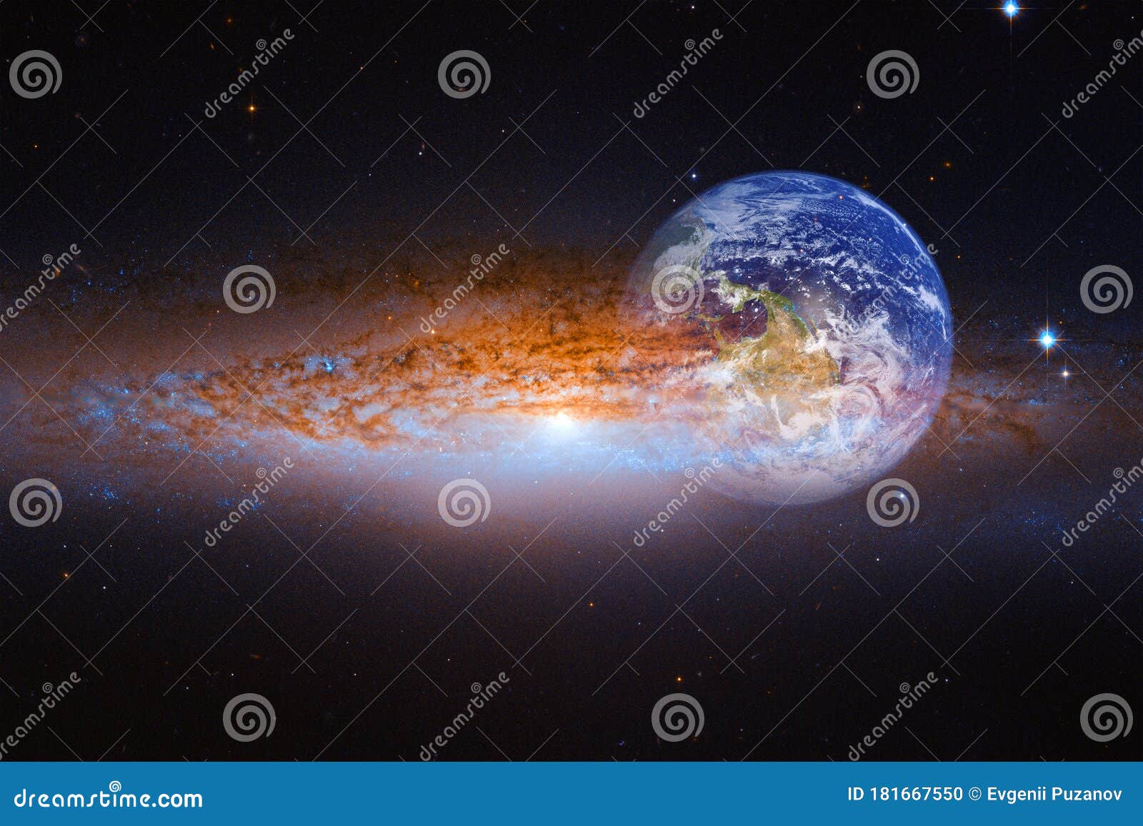 Planet Earth in Outer Space. Elements of this Image Furnished by NASA ...