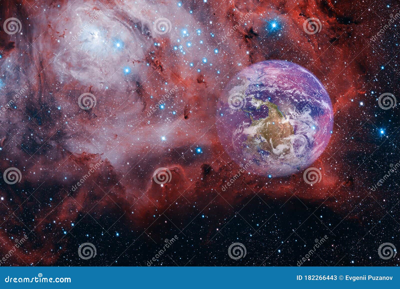 Planet Earth in Outer Space. Elements of this Image Furnished by NASA ...