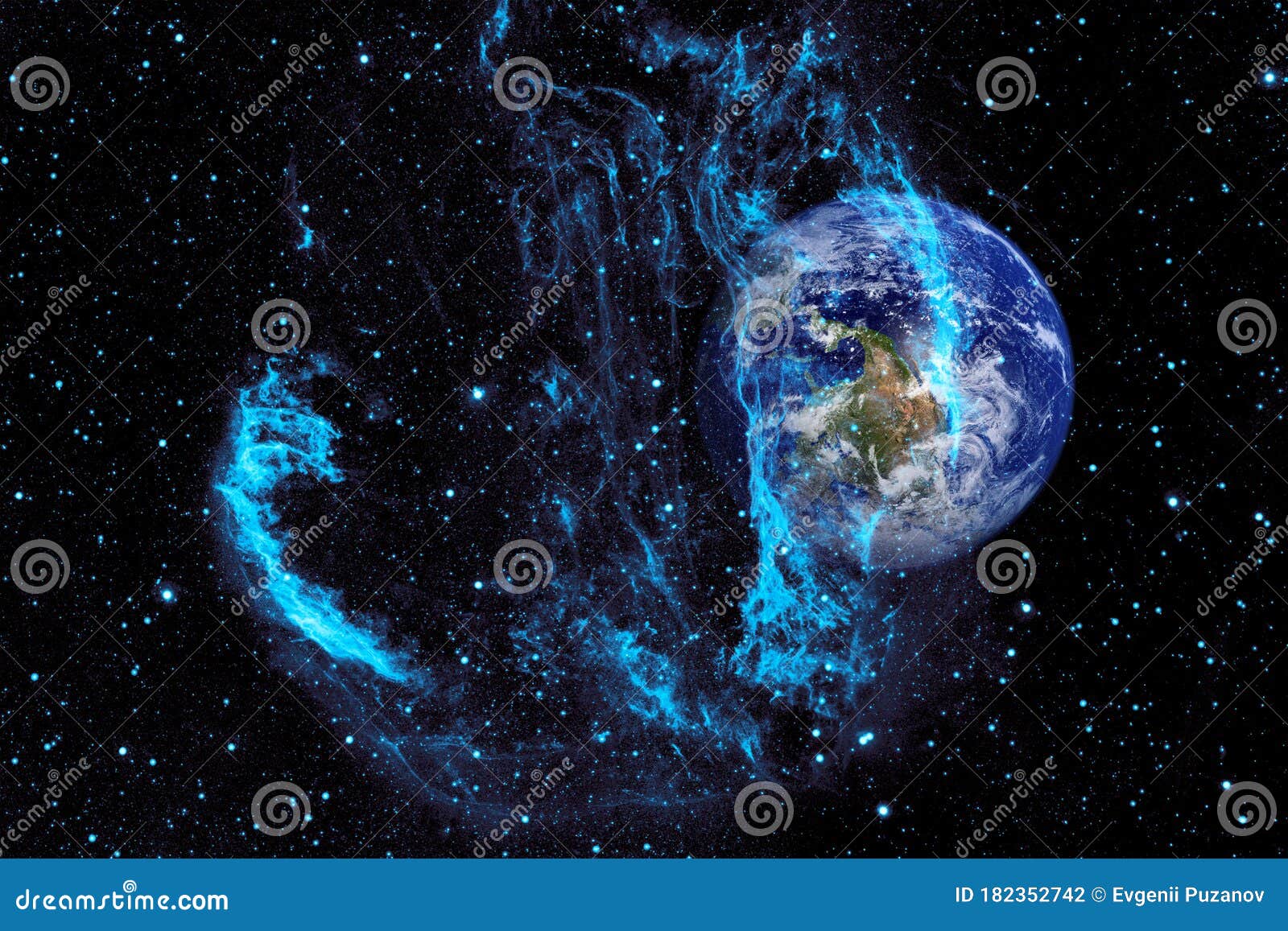 Planet Earth in Outer Space. Elements of this Image Furnished by NASA ...