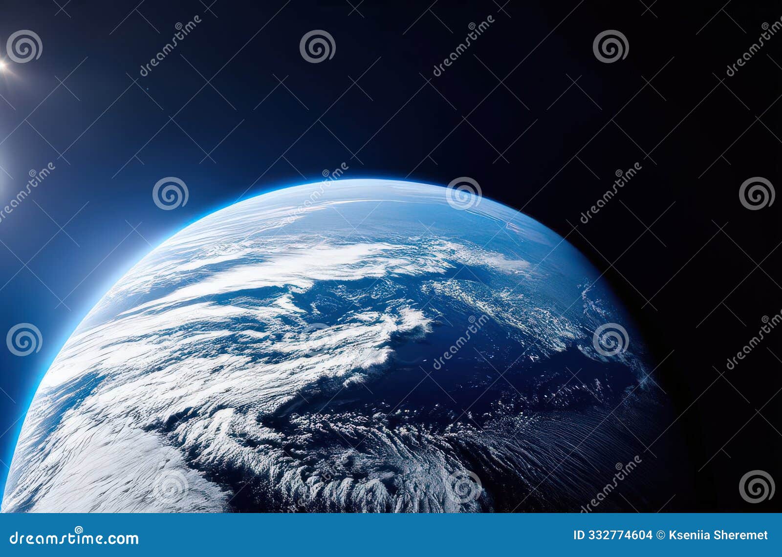 Planet Earth in Outer Space Stock Photo - Image of cosmic, orbit: 332774604