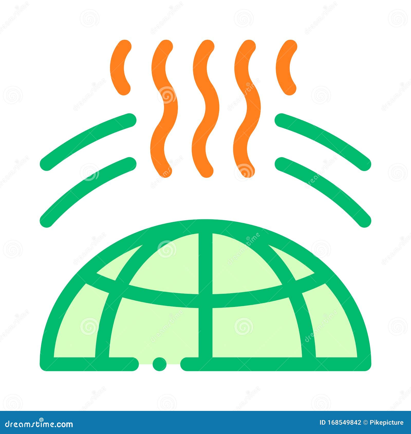 Planet Earth Ozone Hole Vector Thin Line Icon Stock Vector ...
