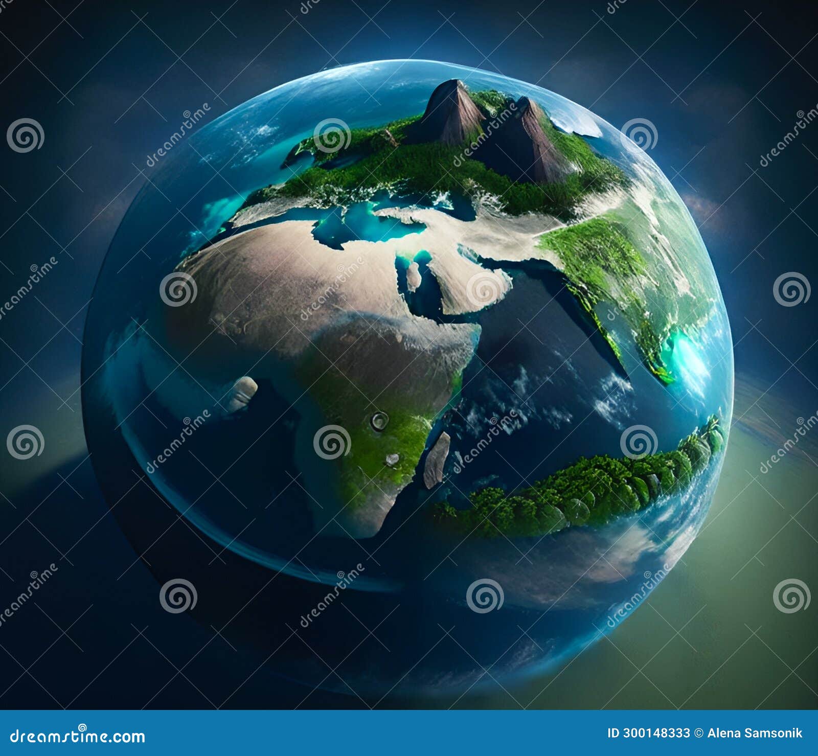 Planet Earth is a Picture Created by Artificial Intelligence Stock ...