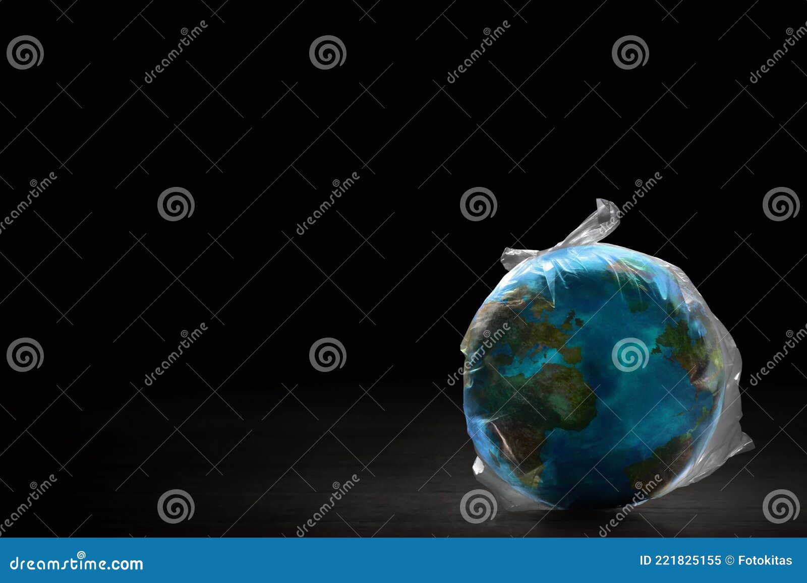 Planet earth in a plastics stock image. Image of environment - 221825155