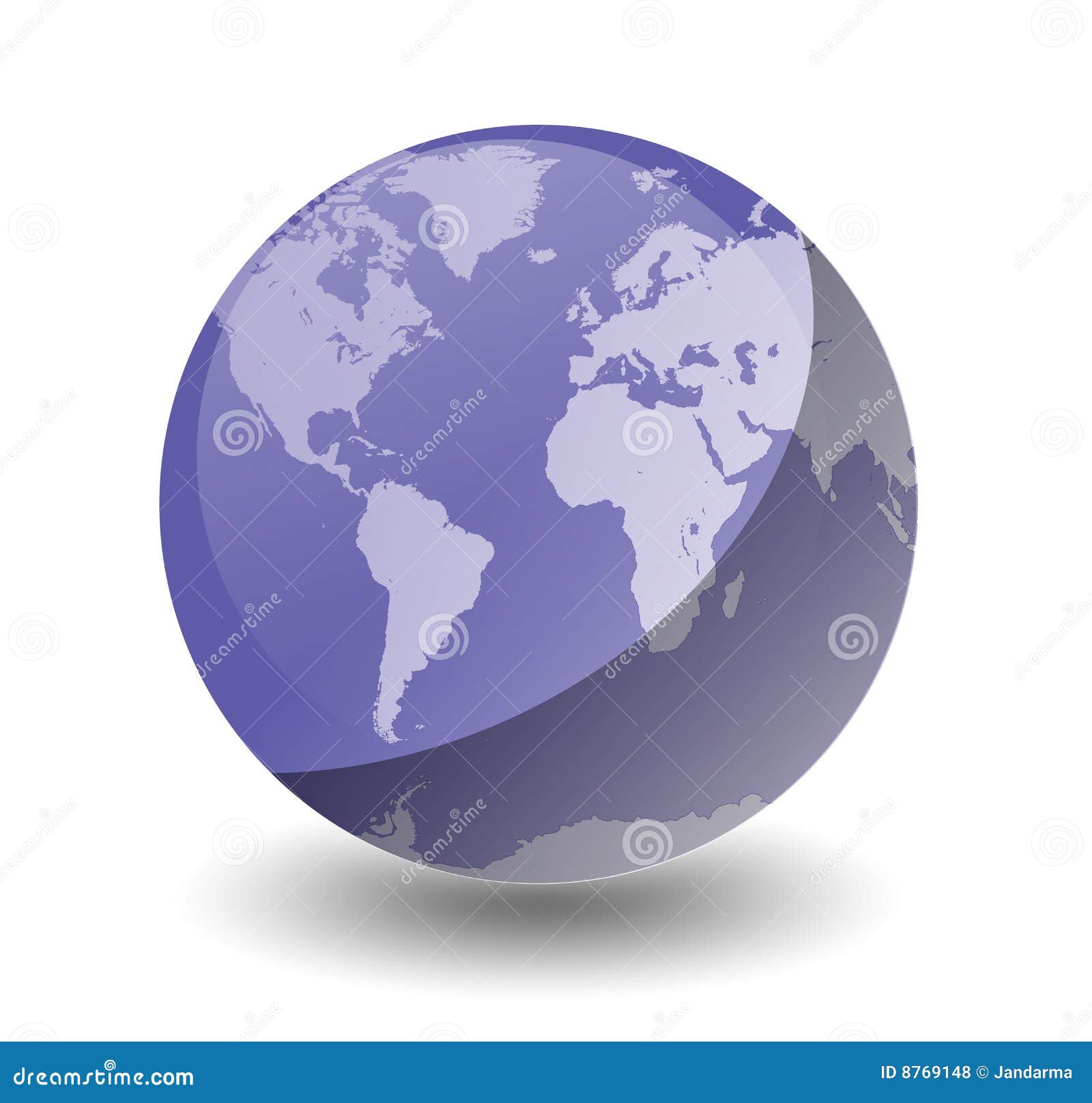 Planet Earth Purple stock illustration. Illustration of world - 8769148