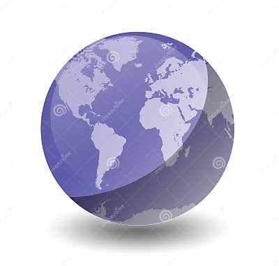 Planet Earth Purple stock illustration. Illustration of world - 8769148