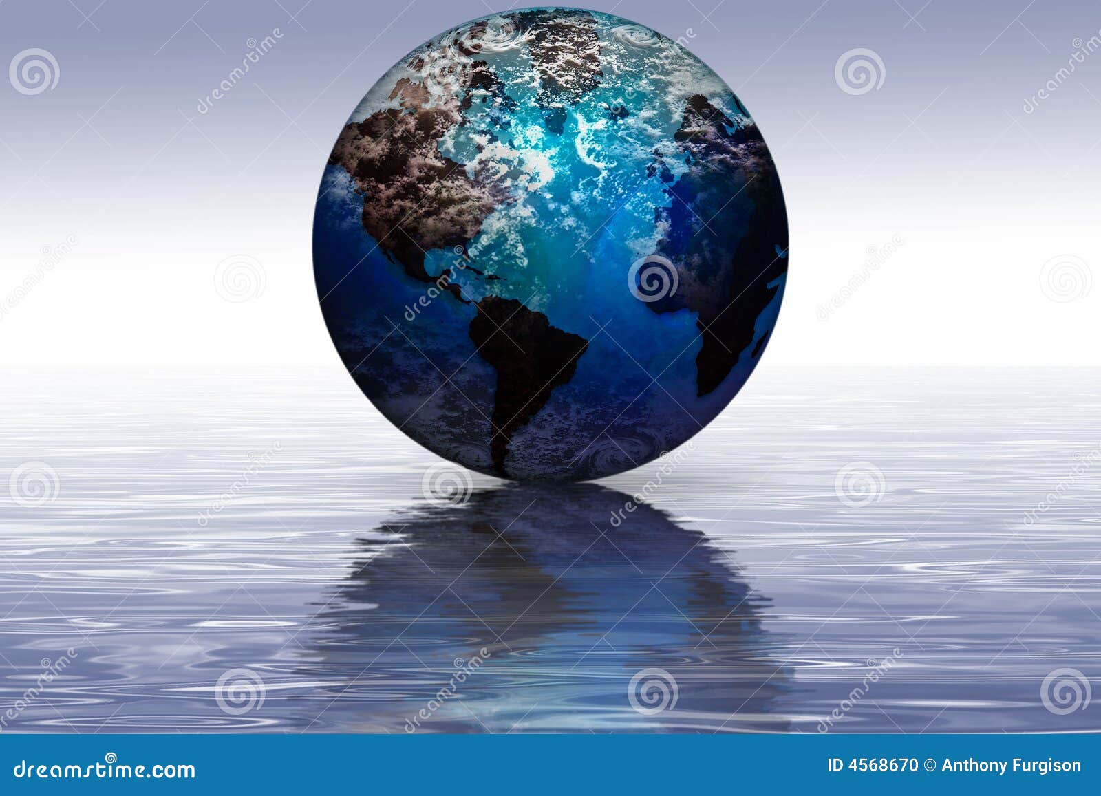 Planet Earth reflection stock photo. Image of orbital - 4568670
