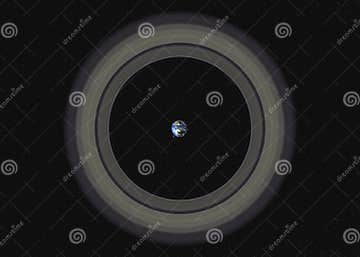 Planet Earth with Ring in Outer Space Stock Image - Image of abstract ...