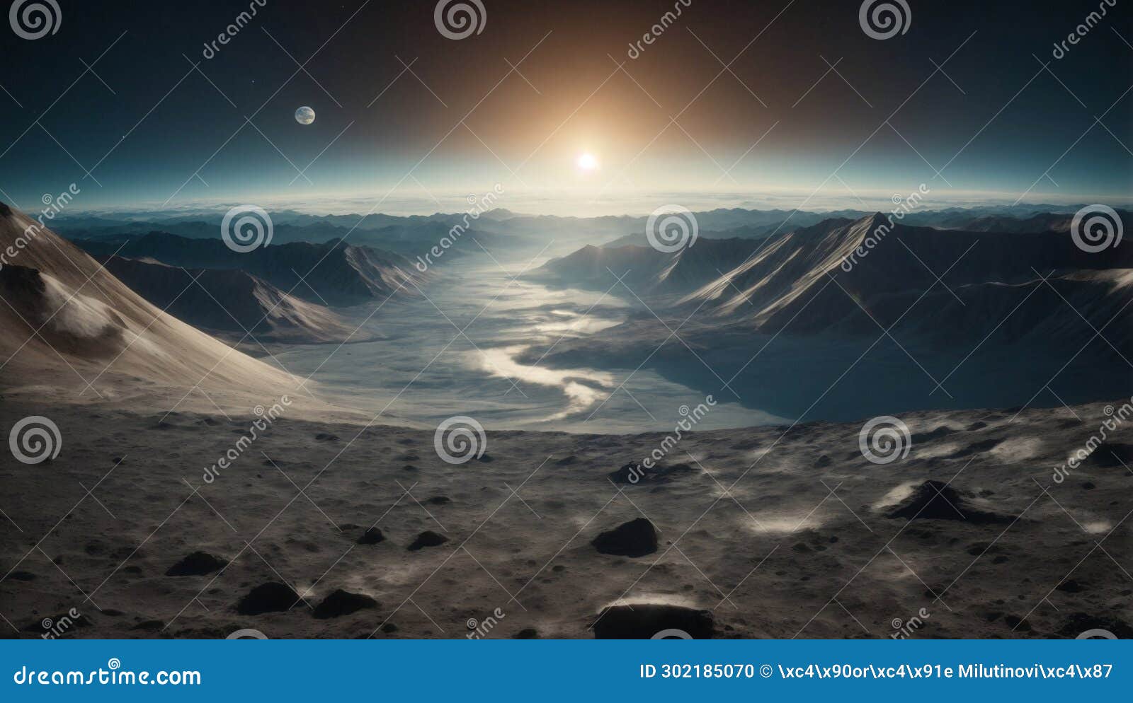 Interstellar Concept. Motion. Distortion Of Reality Inside Black Hole ...