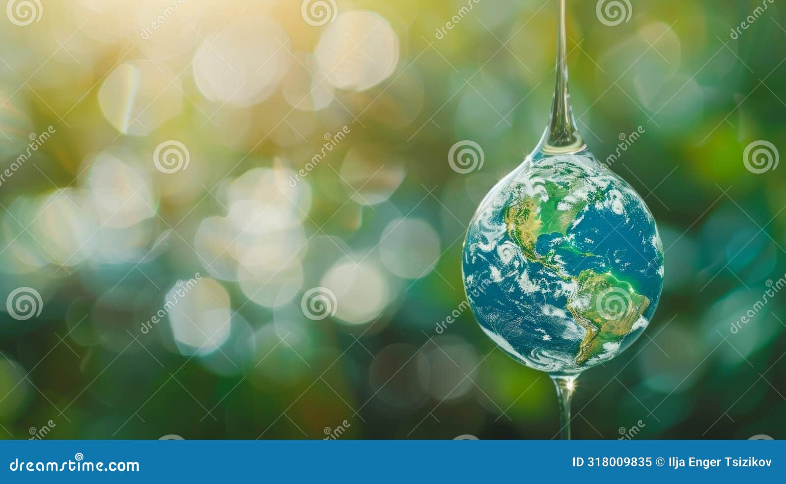 Planet Earth Shaped Water Droplet Concept for Water Conservation with ...