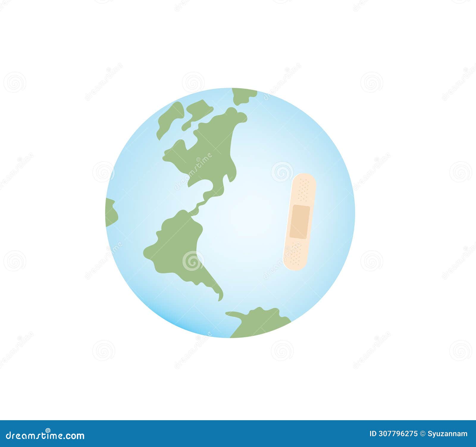 Planet Earth Sick Isolated. Climate Change and Ecological Problems ...