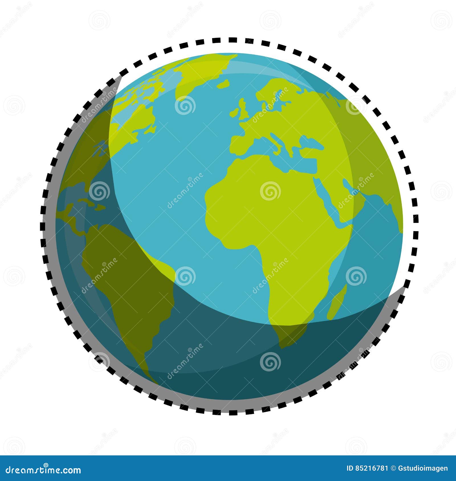 Planet Earth of the Solar System Stock Illustration - Illustration of ...