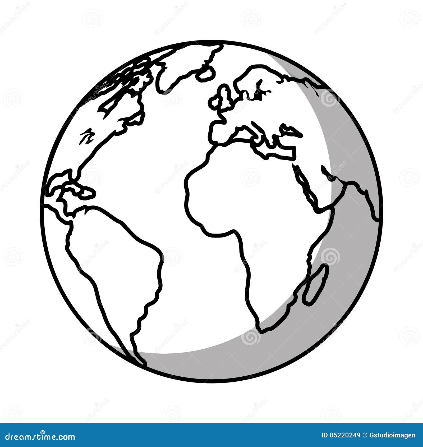 Planet Earth of the Solar System Stock Illustration - Illustration of ...