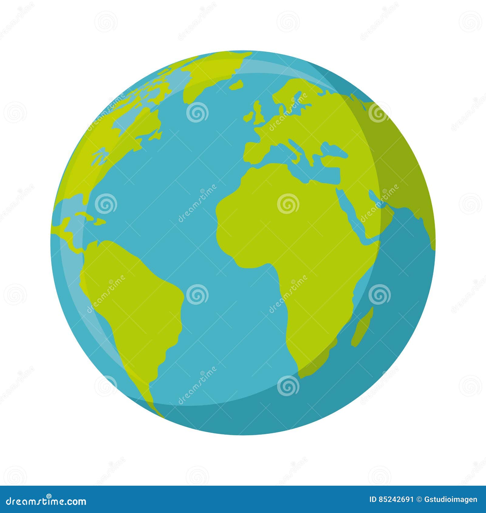 Planet Earth of the Solar System Stock Illustration - Illustration of ...