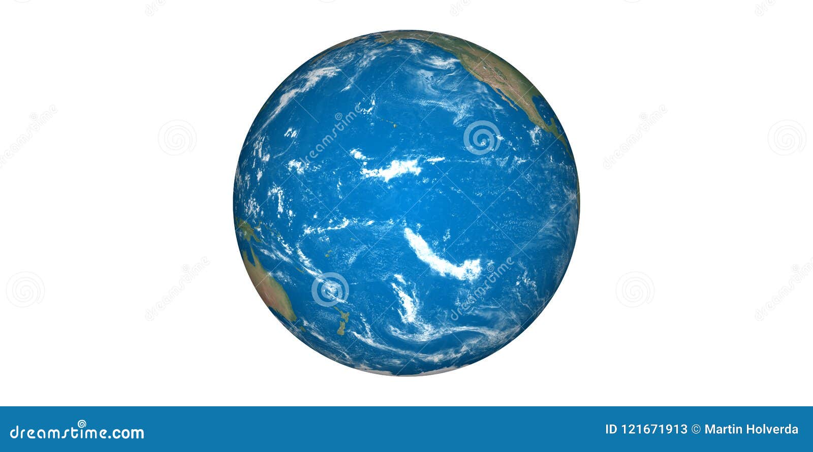 Planet Earth in Space Blue Planet Stock Illustration - Illustration of ...