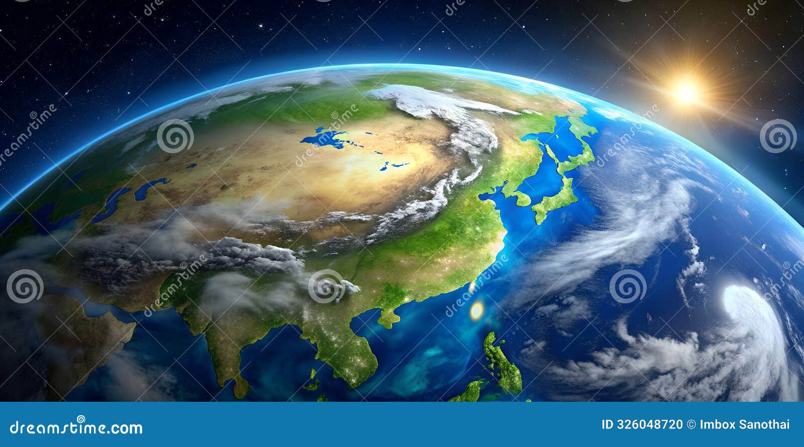 China Highlighted On A White Simplified 3D World Map. Digital 3D Render ...