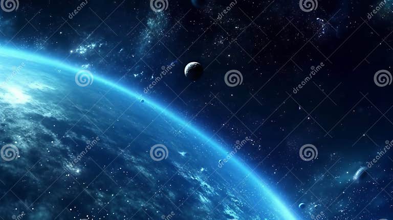 Planet Earth in Space. Planet Earth with Sun Rays and Stars in Space ... Planet Earth in Space. Planet Earth with Sun Rays and Stars in Space ...