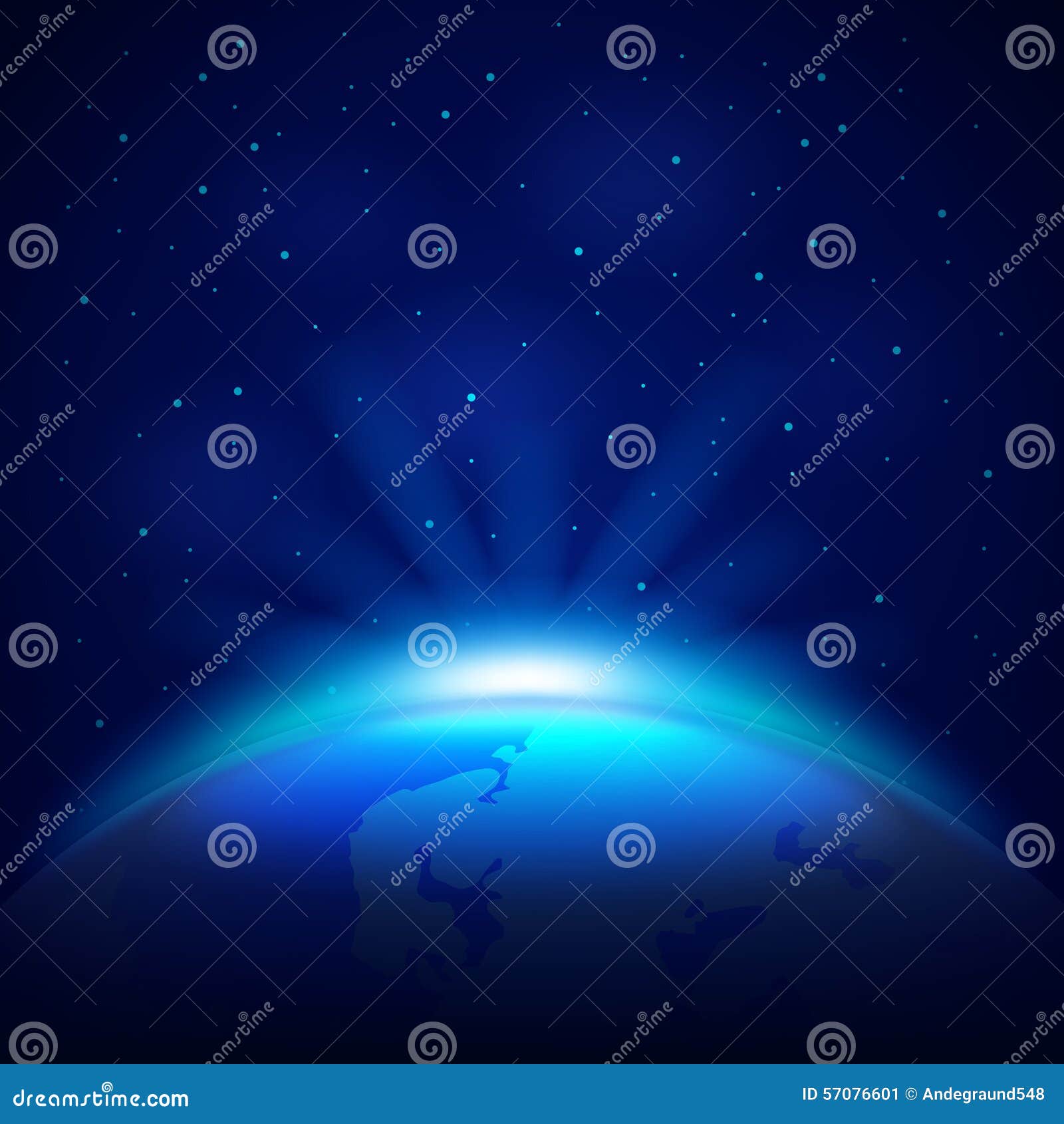 Planet Earth in Space Vector Background Stock Vector - Illustration of ...