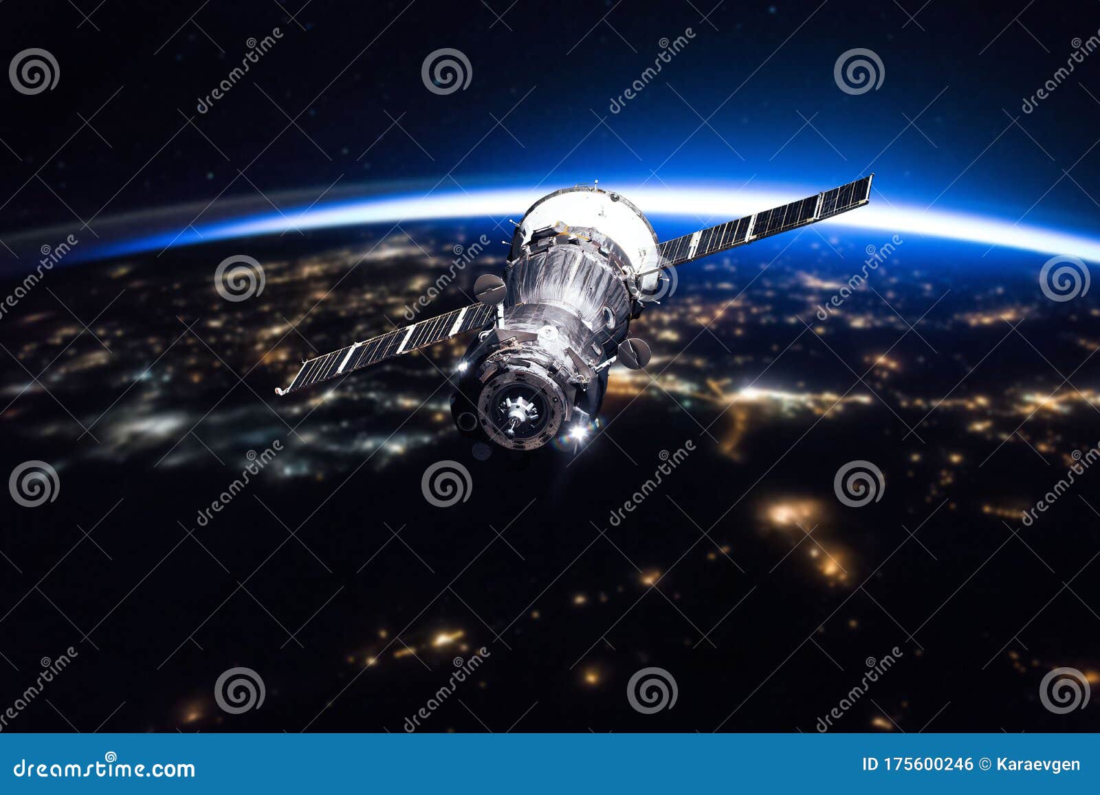 Planet Earth. Spacecraft Launch into Space Stock Photo - Image of juno ...
