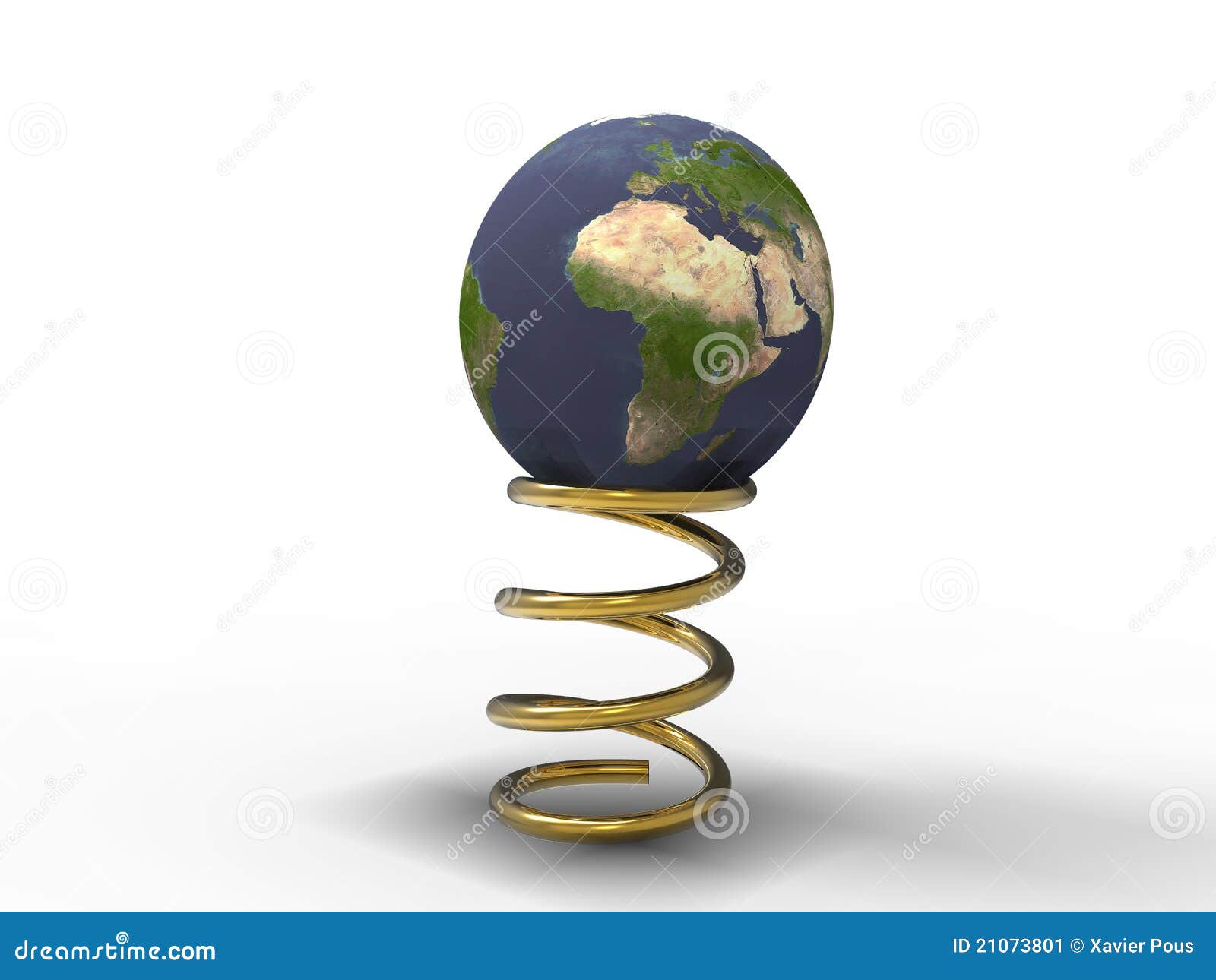Planet earth springing stock illustration. Illustration of abstract ...